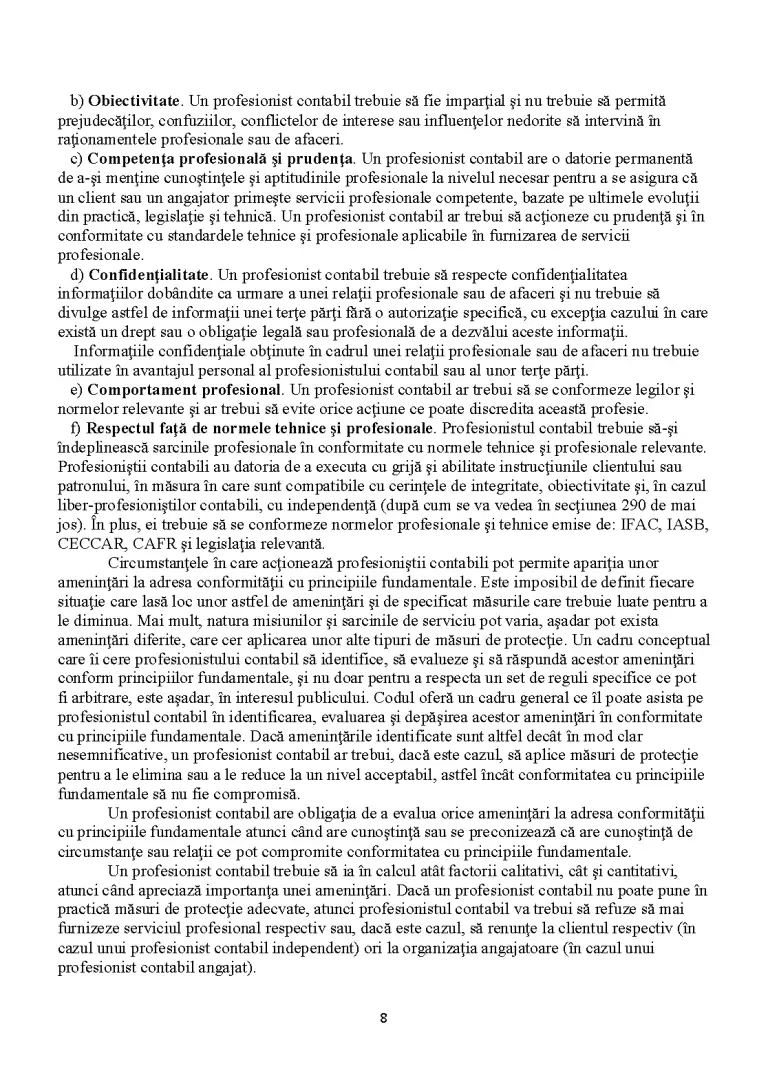 Prevederile Codului Etic al Profesionistului Contabil - Proiect ...