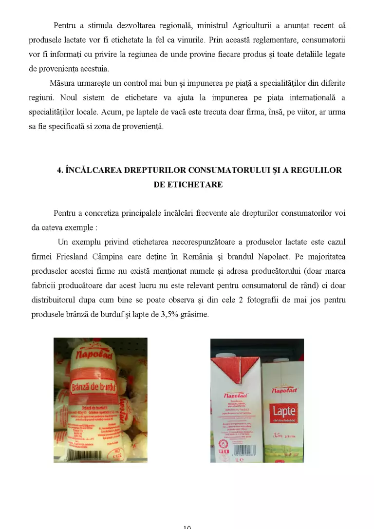 Drepturile Consumatorului și Regulile de Etichetare în Domeniul ...