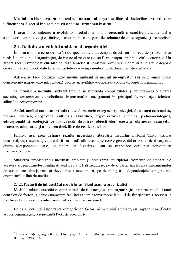 Organizația ca obiect al managementului - Referat - Management #324830 ...