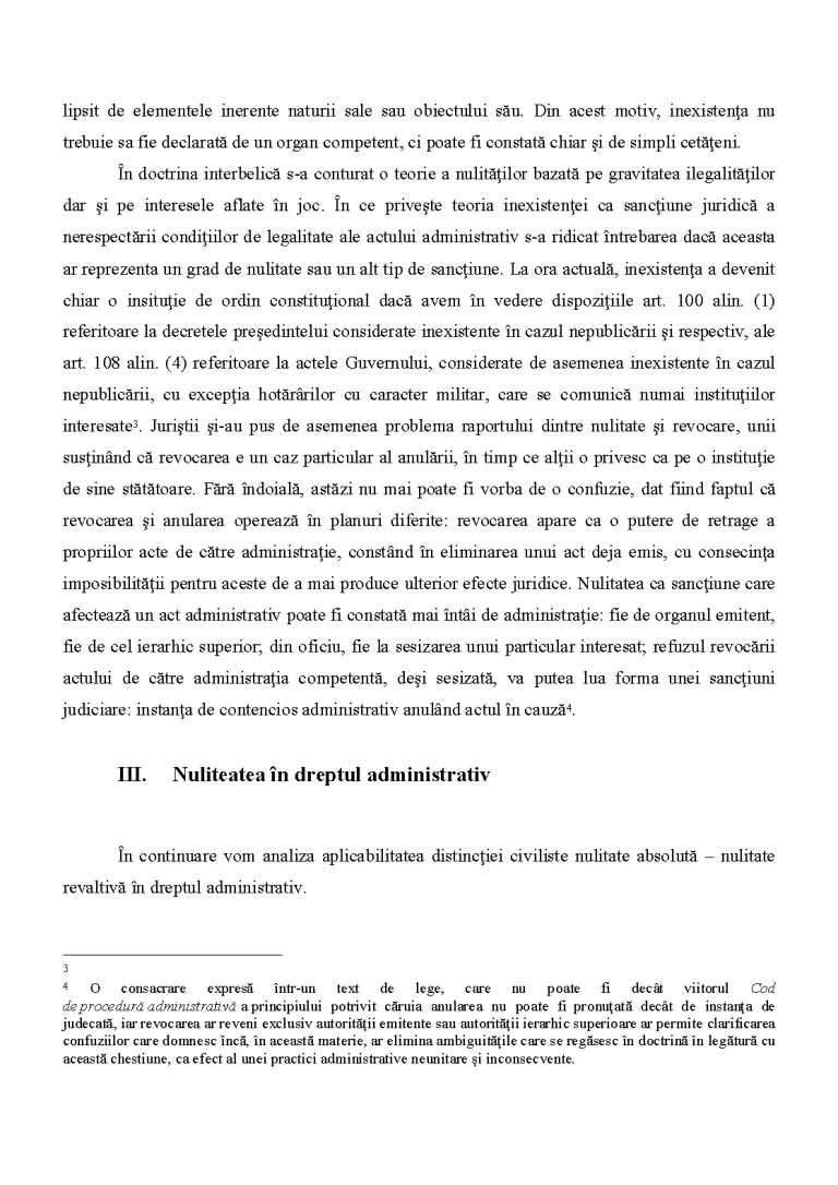 Drept Administrativ - Nulitatea Actului Administrativ - Referat - Drept ...