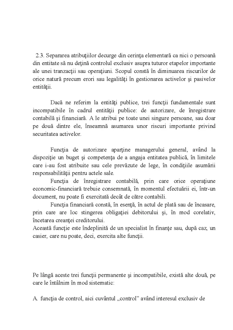 Metodologia de Realizare a Controlului Financiar - Referat - Finanțe ...