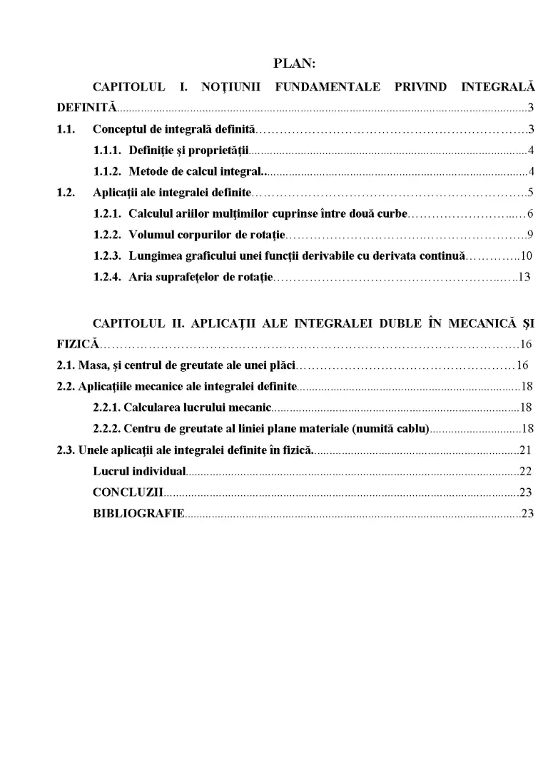 Aplicația integralei duble - Referat - Matematică #333977 | RegieLive