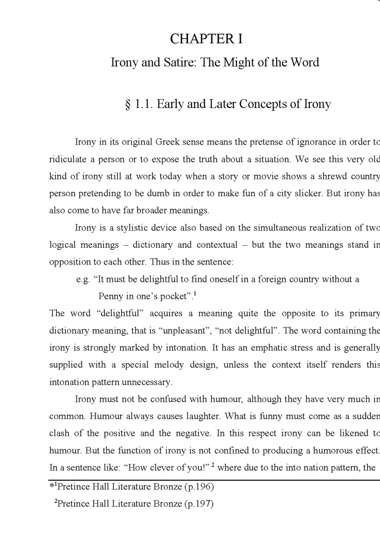 Irony and Satire în O’Henry Short Stories - Licență - Engleză #340004 ...