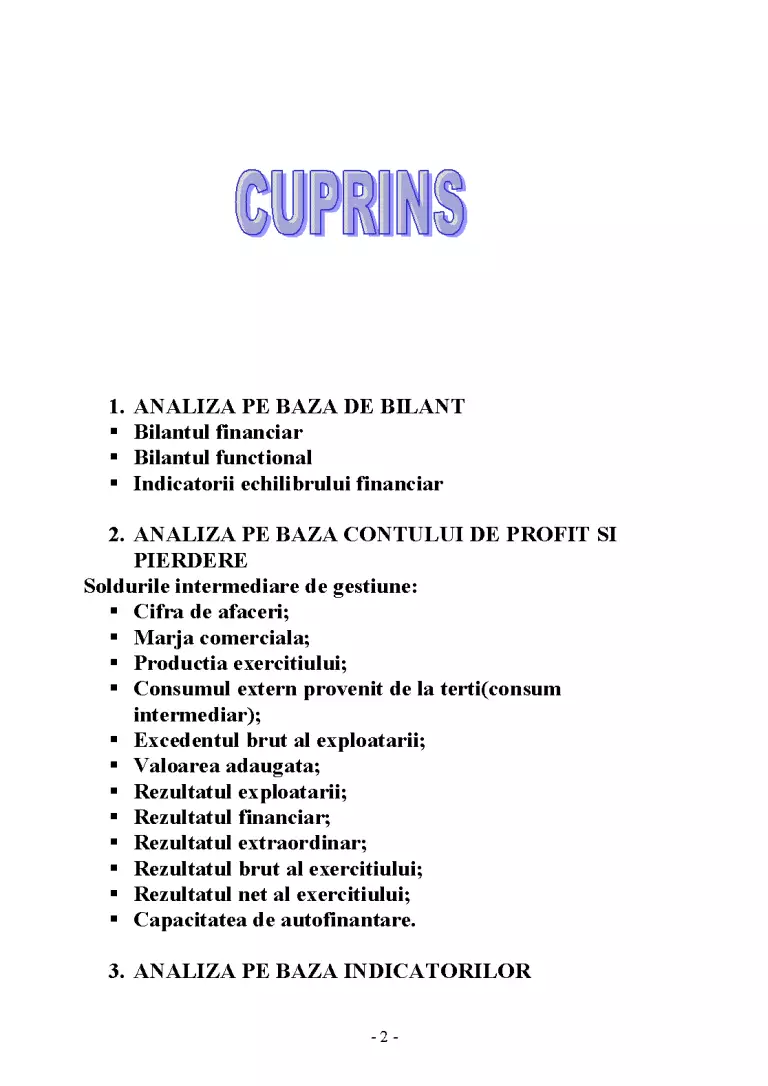 Gestiune financiară a întreprinderii - SC Orizont SRL - Proiect ...