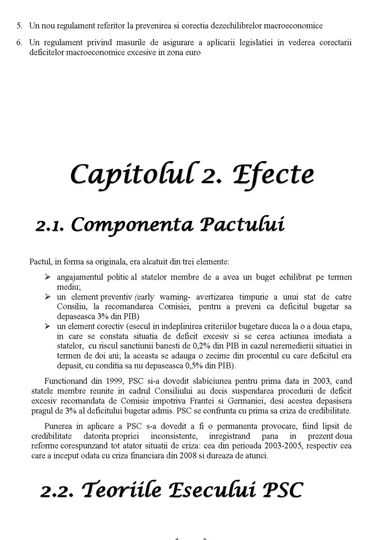 Pactul de stabilitate și creștere și six pack-ul - Referat - Alte ...