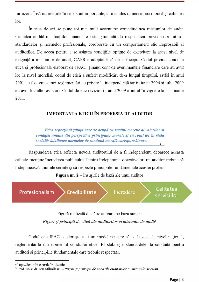 Etica în auditul financiar - Proiect - Economie #344632 | RegieLive
