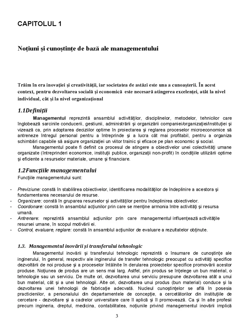 Managementul și stimularea creativității și inovării - Proiect ...