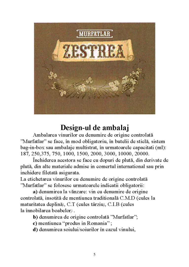Vin - Zestrea Murfatlar - Referat - Agronomie #346886 | RegieLive