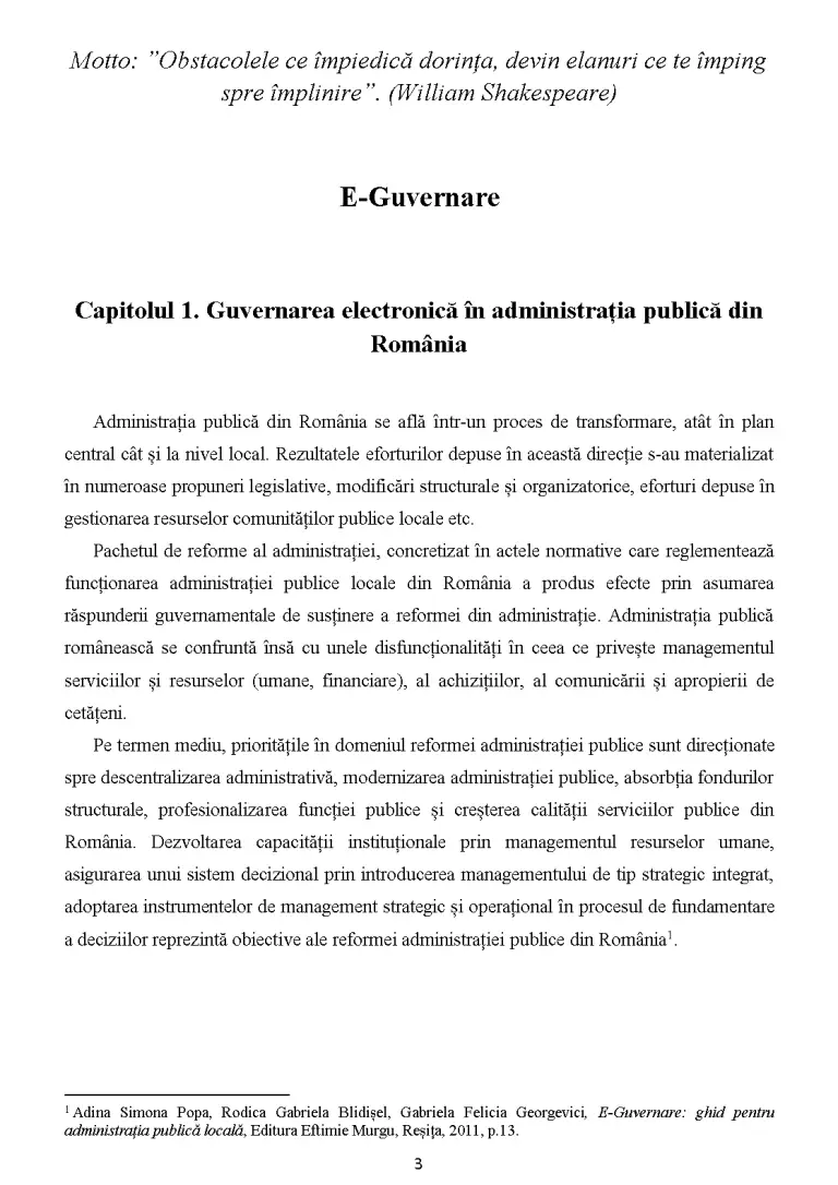 E-Guvernare - Referat - Calculatoare #348387 | RegieLive