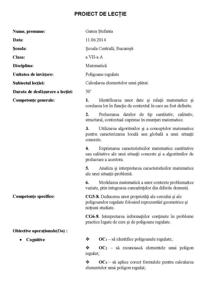 Poligoane Regulate - Curs - Pedagogie #348692 | RegieLive