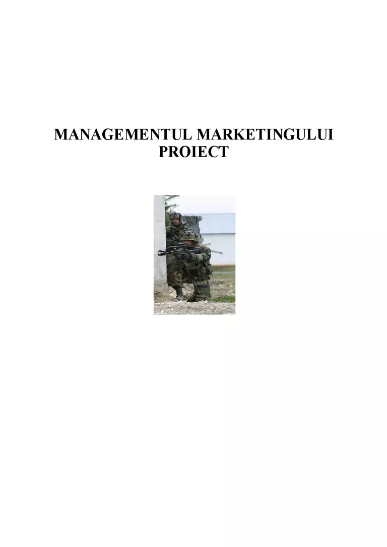 Managementul Marketingului - Proiect - Marketing #352165 | RegieLive