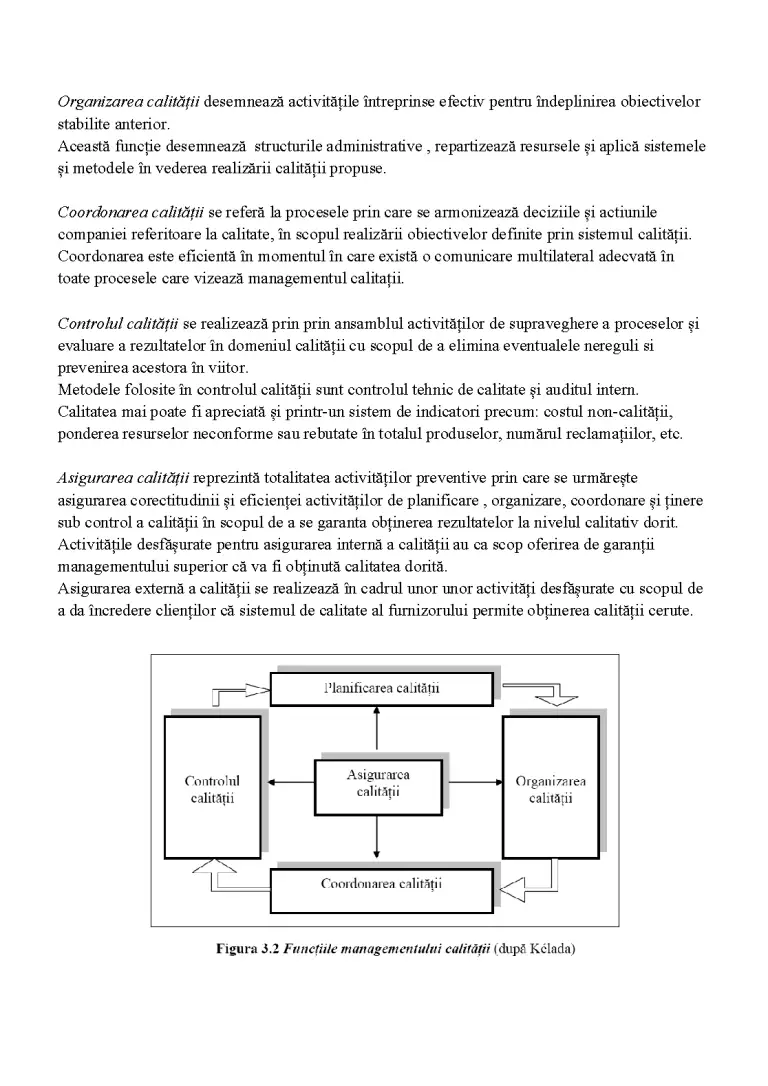 Principiile și funcțiile managementului calității - Referat ...