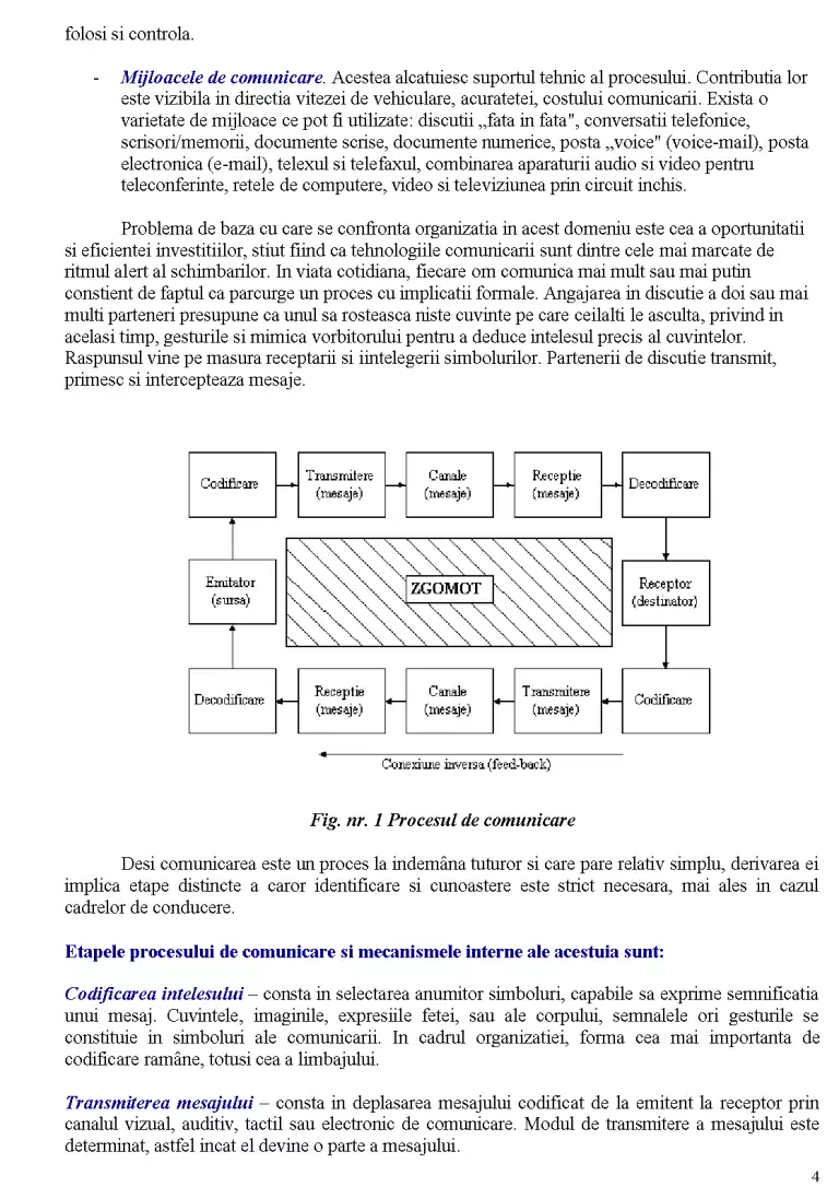 Procesul Comunicării: Referat [DOC] - Comunicare