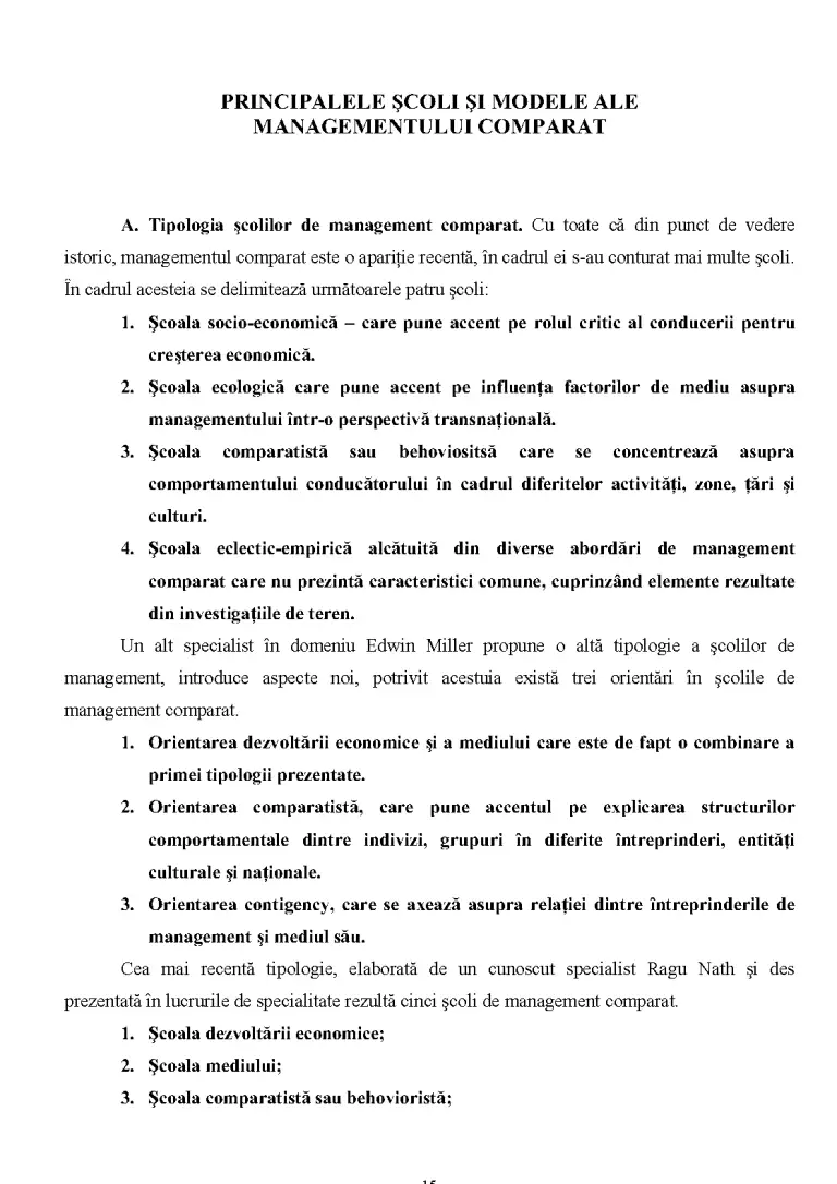 Management Comparat - Curs - Management #3695 | RegieLive