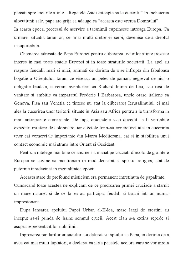 Cruciada a patra - Referat - Istorie Universală #3741 | RegieLive
