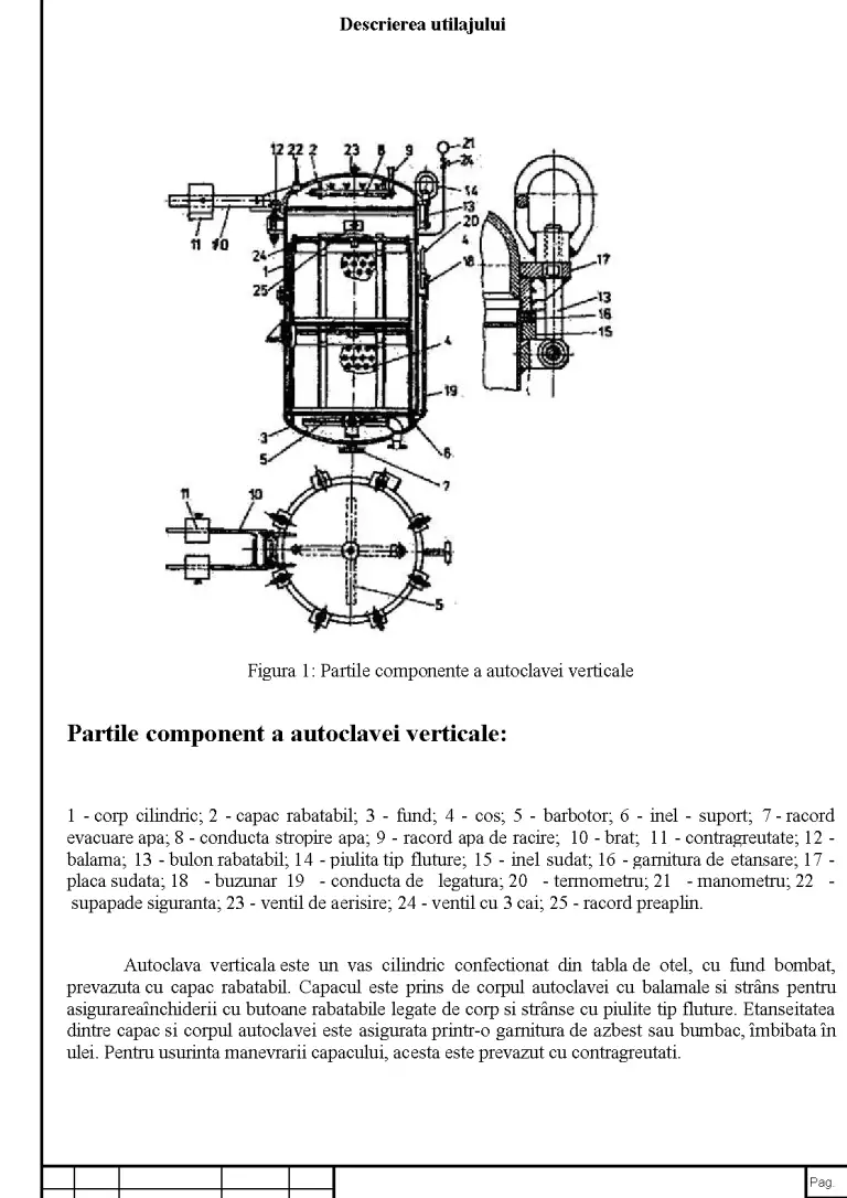 Utilaje - Proiect - Industria Alimentară #379743 | RegieLive