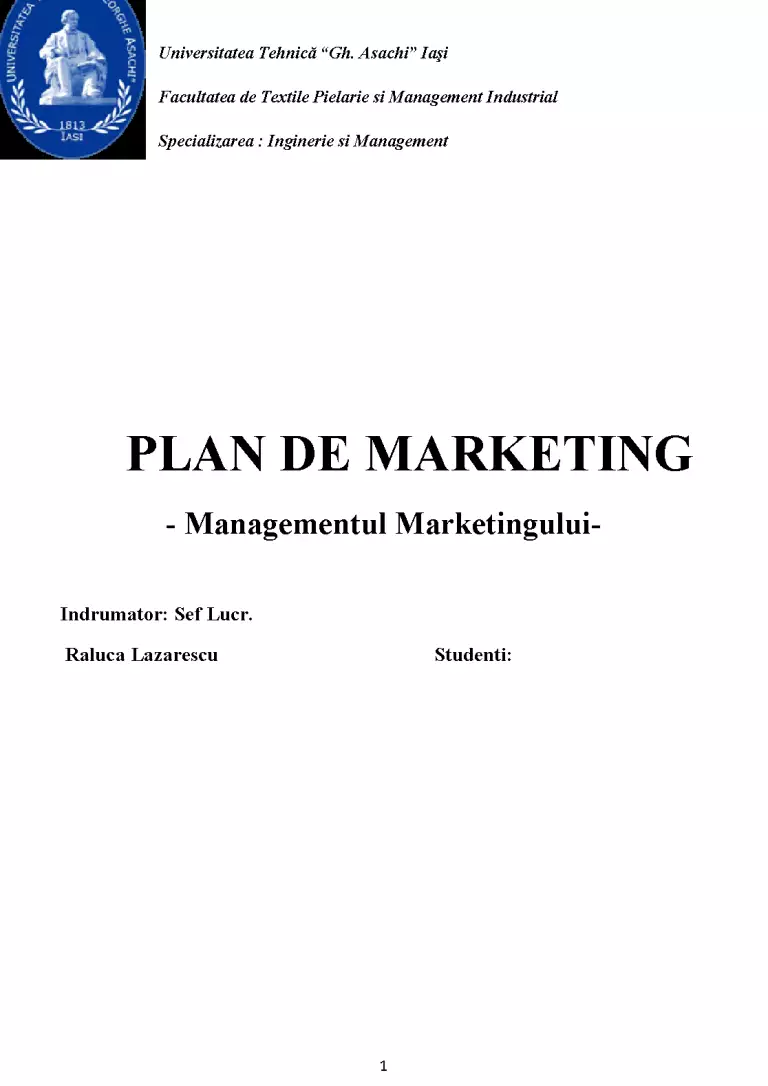 Managementul marketingului - Laborator - Audit #381081 | RegieLive