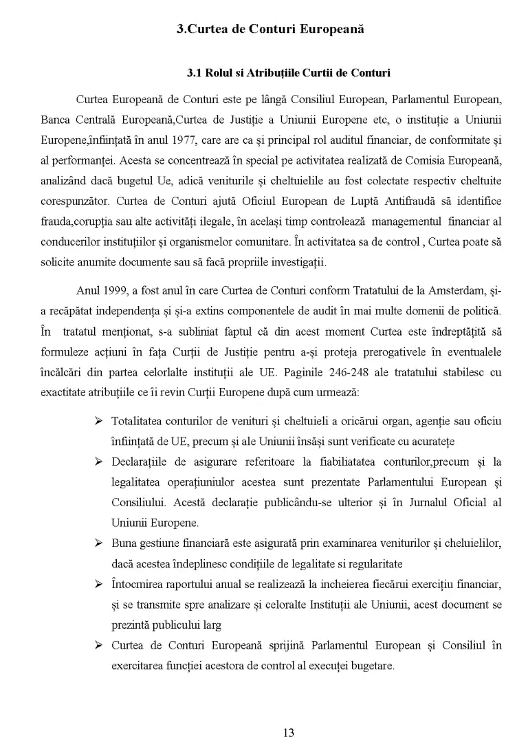 Controlul financiar exercitat de Curtea de Conturi - Proiect - Finanțe ...
