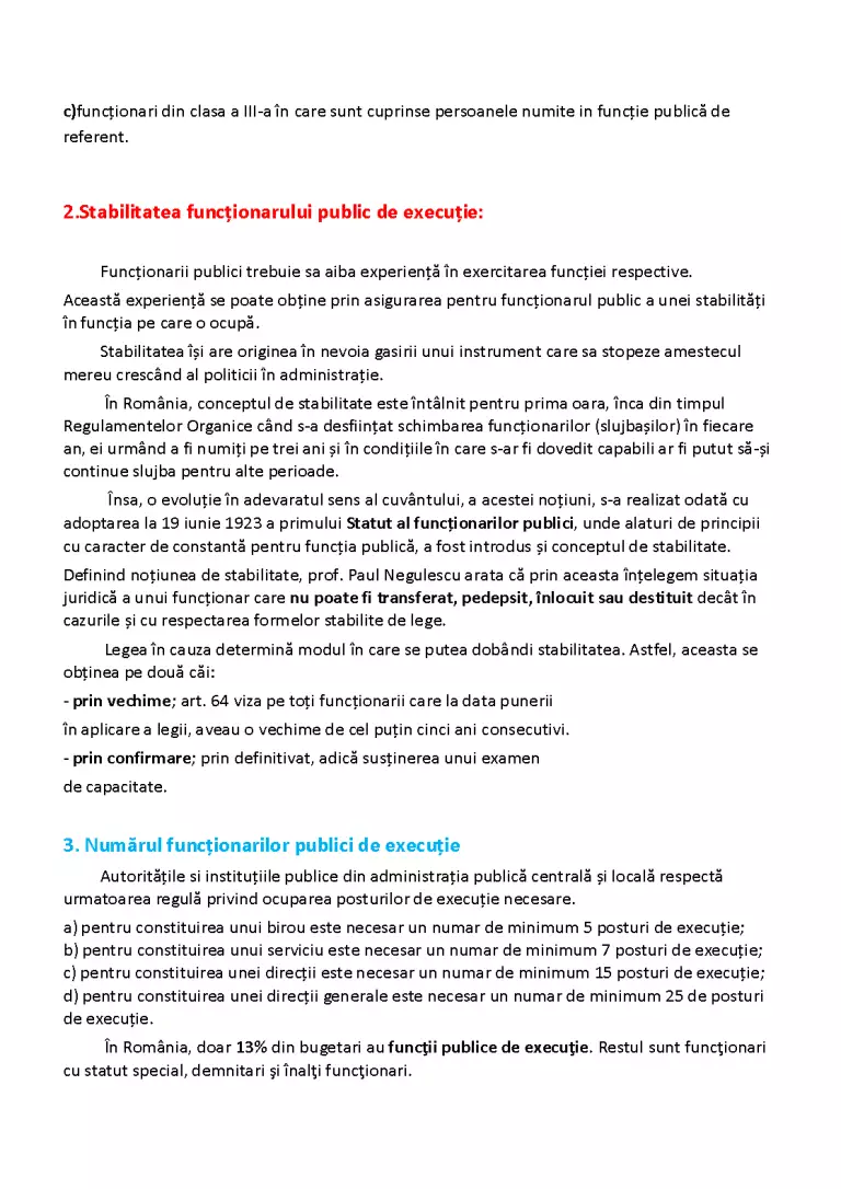 Funcționarii publici de execuție - Proiect - Administrație Publică ...