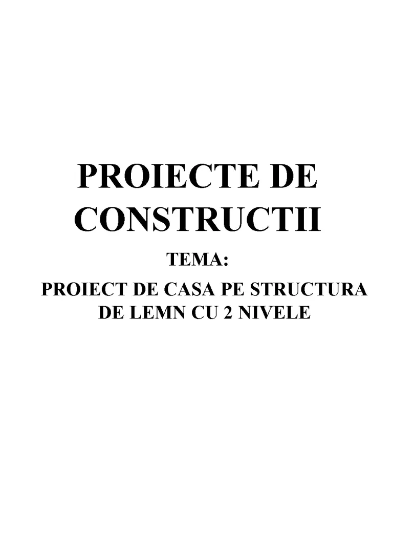 Proiect de casă pe structură de lemn cu 2 nivele - Proiect ...