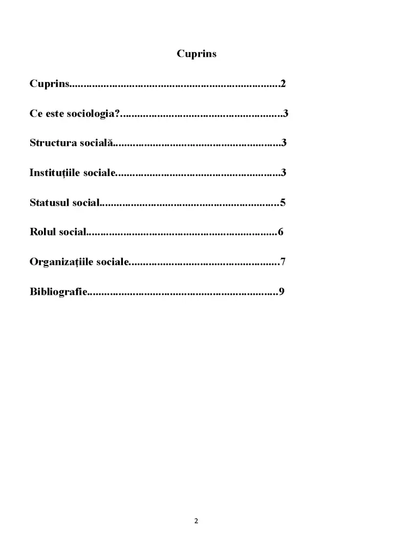 Despre structura socială - instituții, status, grupuri, organizații și ...