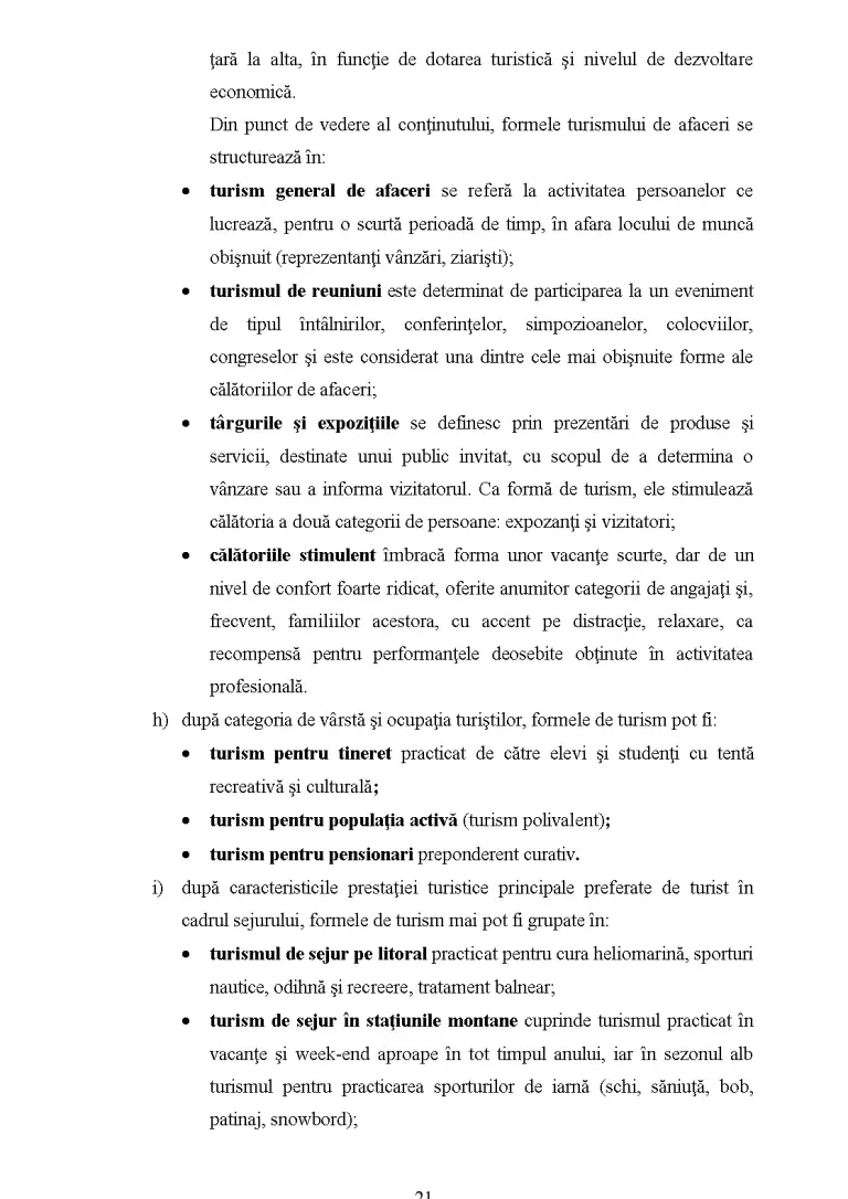 Potențialul Turistic al României și Formele de Turism Specifice ...