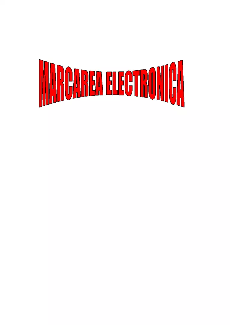 Marcarea electronică - Referat - Contabilitate #44136 | RegieLive