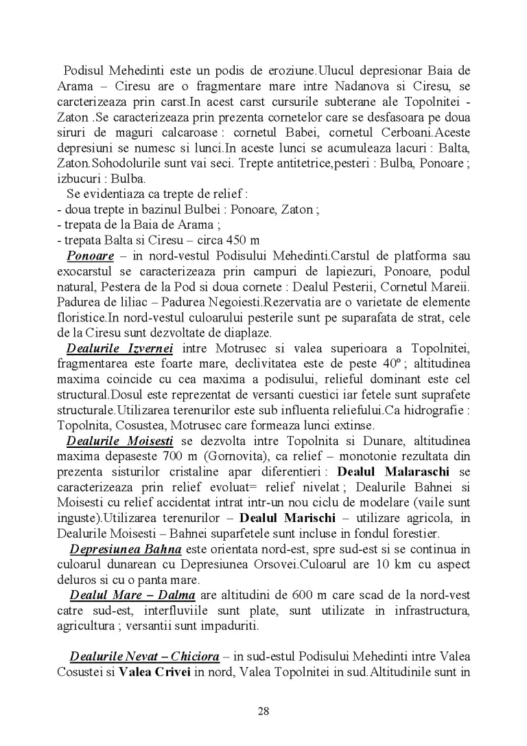 Podișuri în România - Curs - Geografie #44605 | RegieLive
