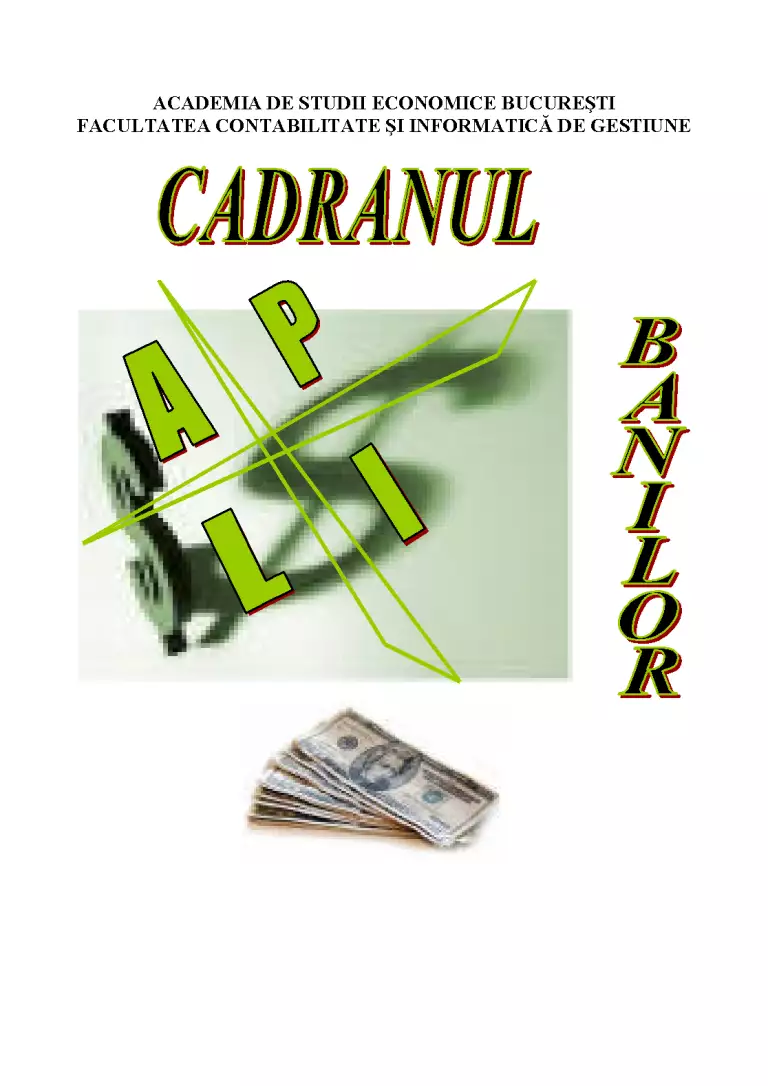 Cadranul Banilor - Referat - Economie #49942 | RegieLive