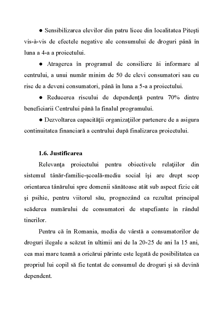 Centrul Județean de Prevenire și Consiliere Antidrog - Proiect ...