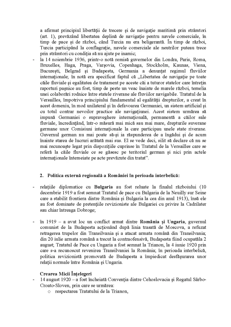 Politica Externă a României 1918-1938 - Curs - Istoria Românilor #52537 ...