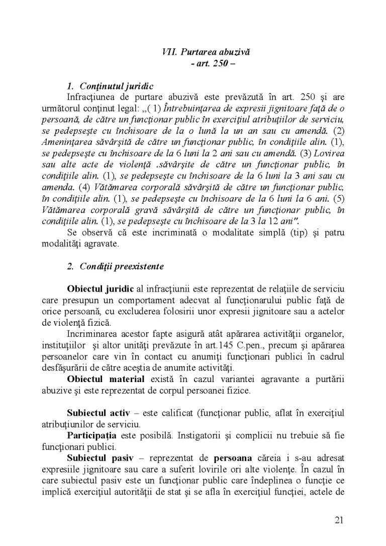 Infracțiuni săvârșite de funcționarii publici - Referat - Drept #56226 ...