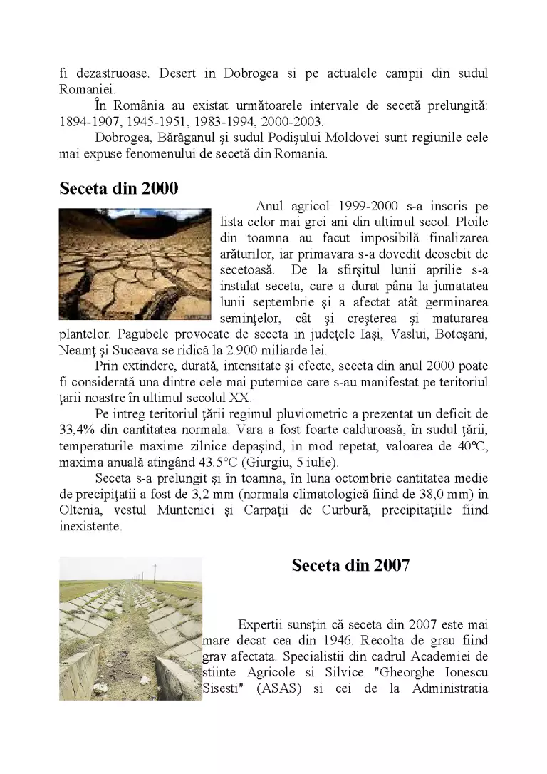 Seceta - Referat - Geografie #61937 | RegieLive
