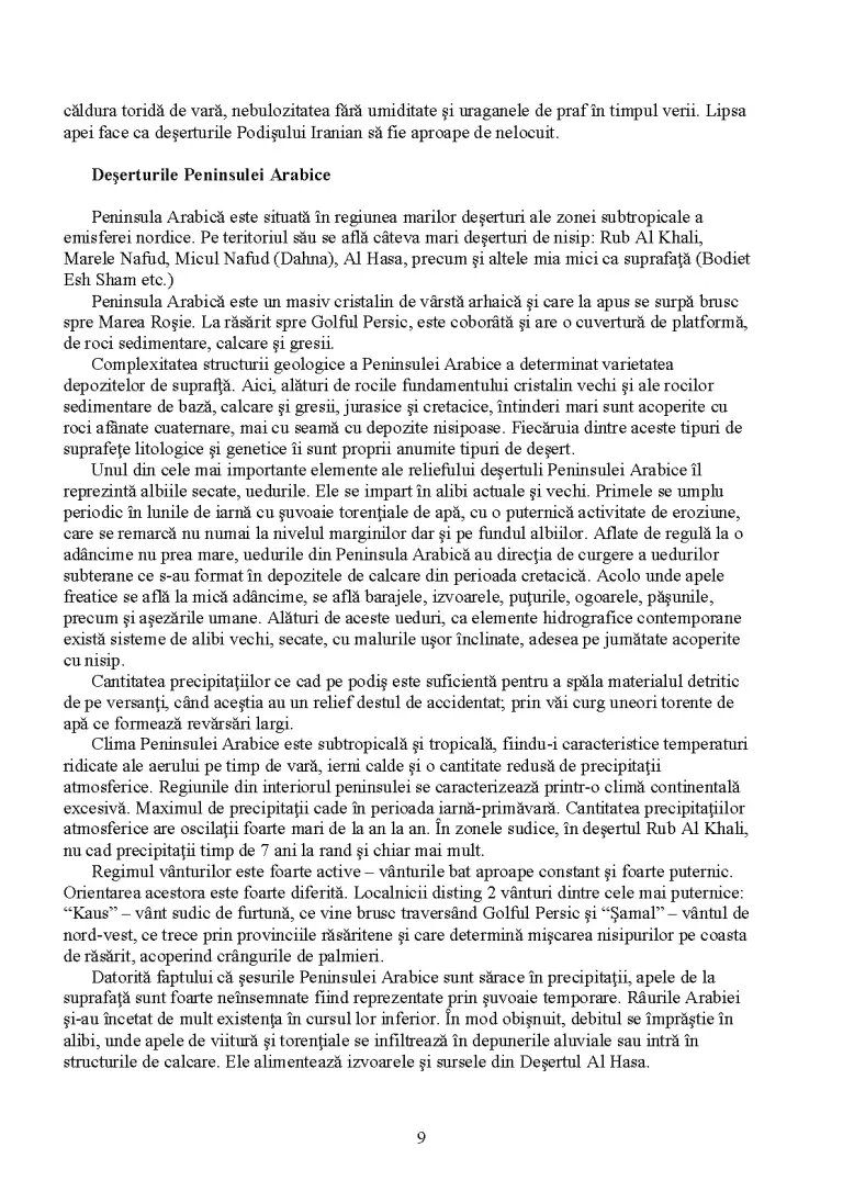 Deșerturile - Proiect - Geografie #62885 | RegieLive