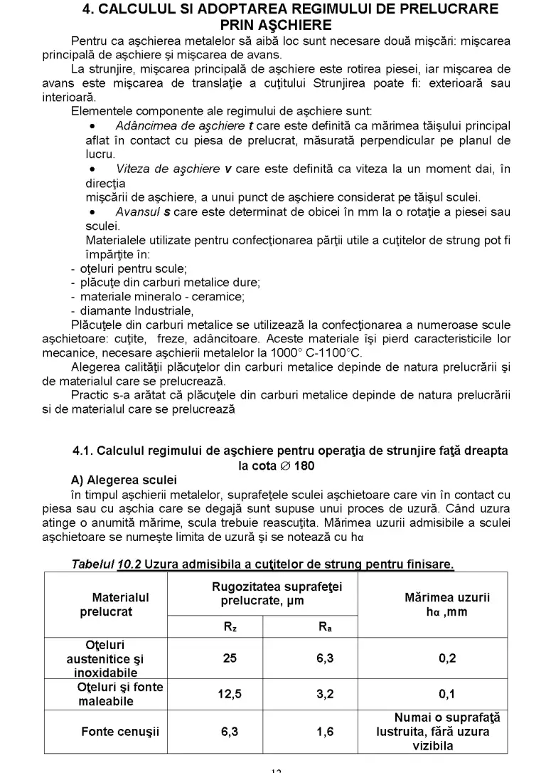 Tehnologii de Fabricație - Proiect - Știința Materialelor #65455 ...