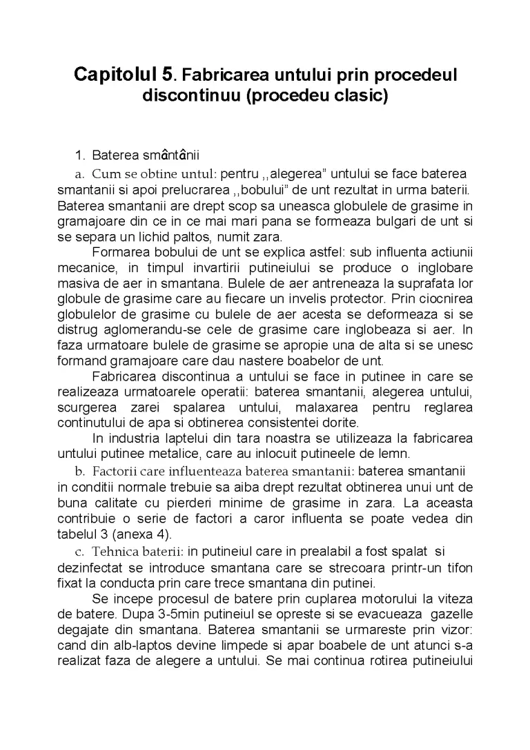 Tehnologia de Fabricare a Untului - Proiect - Industria Alimentară ...