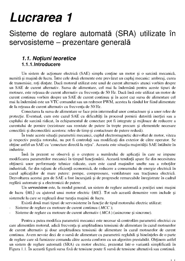 Servomecanisme - Laborator - Electrotehnică #66748 | RegieLive