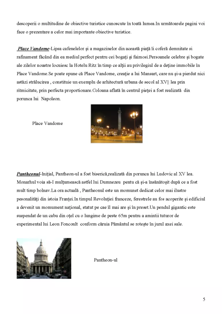Parisul și împrejurimile sale - Referat - Geografie #66869 | RegieLive