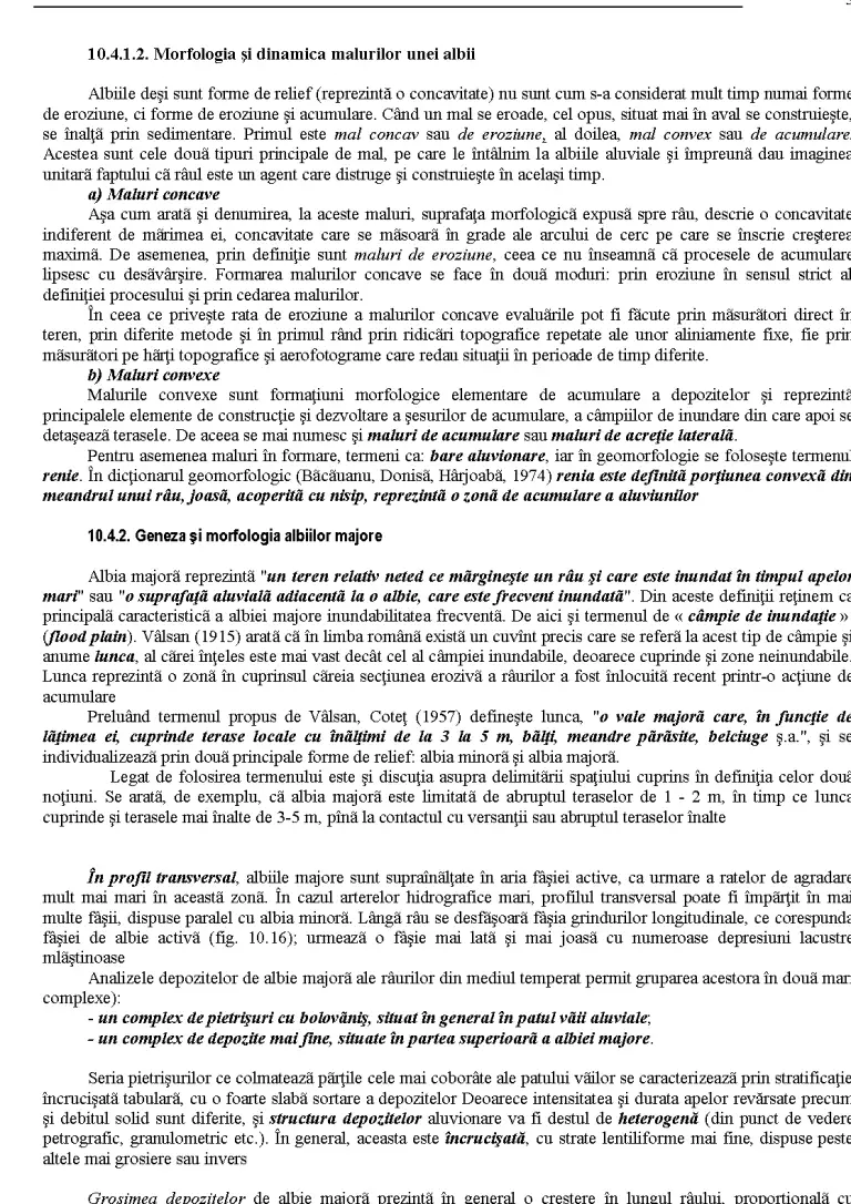 Relieful Fluvial - Curs - Geografie #67651 | RegieLive