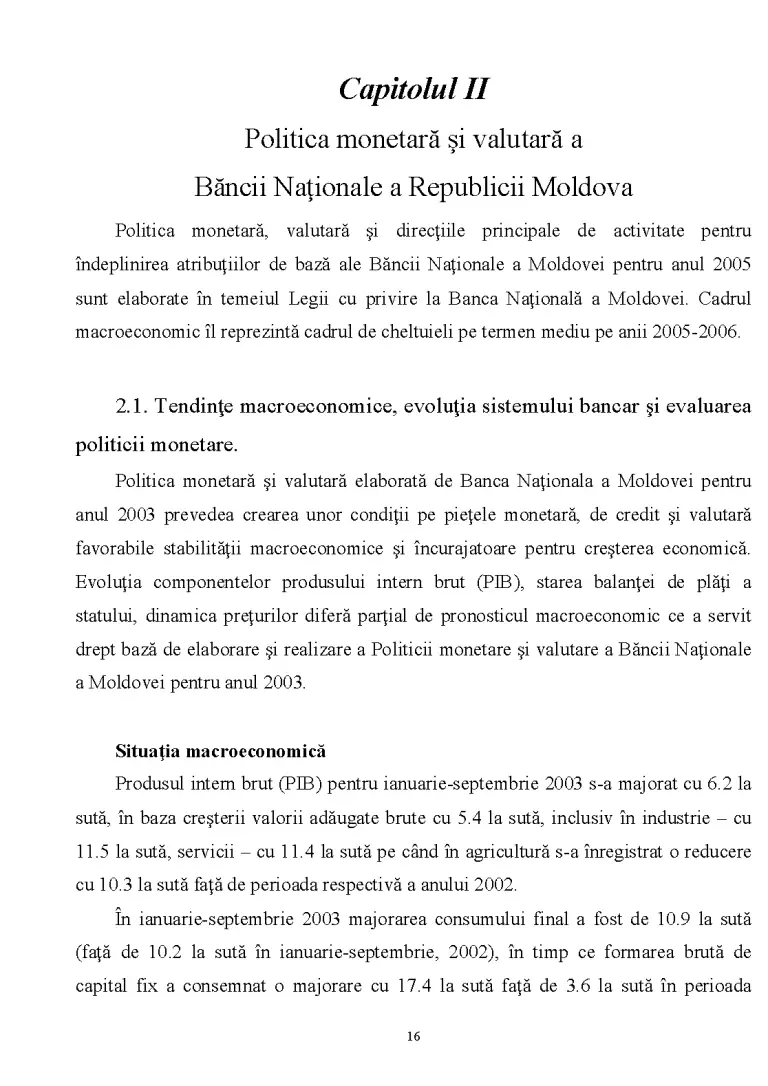 Politica monetară și instrumentele ei - politica băncii naționale a ...
