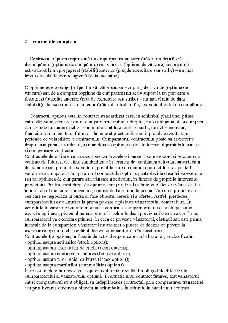 Instrumente Financiare Derivate - Referat - Economie #71839 | RegieLive