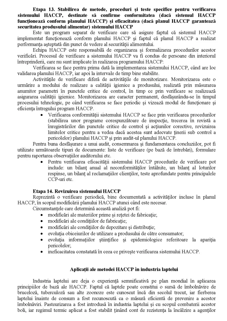 Lapte HACCP - Referat - Industria Alimentară #72806 | RegieLive