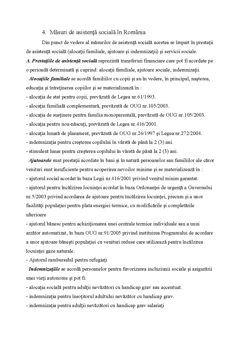 Asistență Socială în România - Referat - Sociologie #73461 | RegieLive
