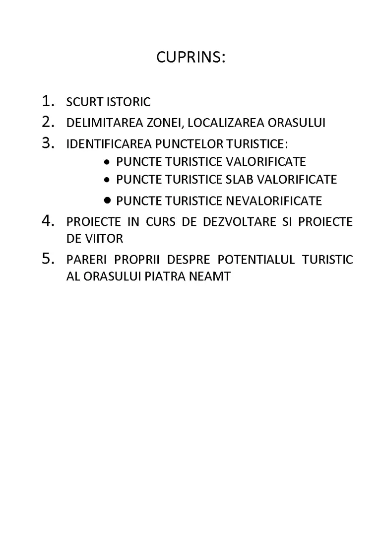 Piatra Neamț - oraș turistic în devenire - Referat - Geografie #73692 ...
