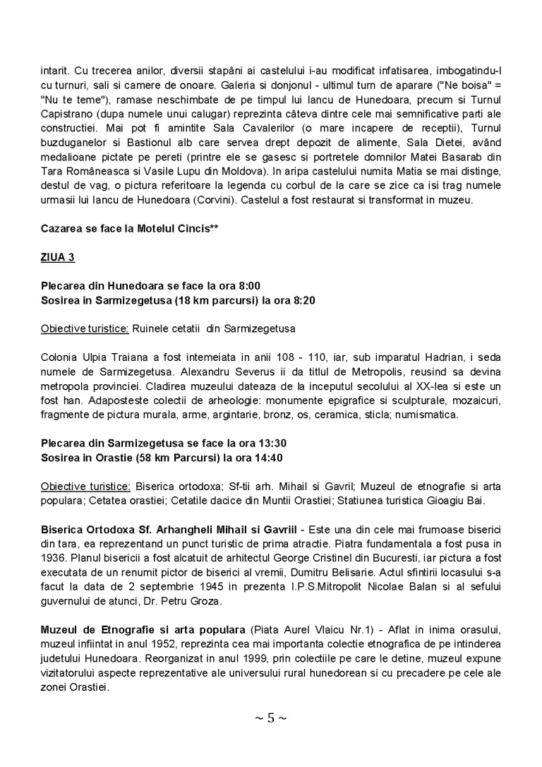 Traseu turistic Crișana și Transilvania de Sud - Proiect - Geografie ...