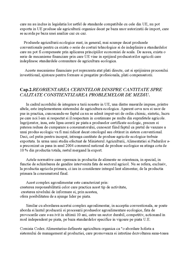 Principiile și Obiectivele Agriculturii Biologice - Referat - Agronomie ...