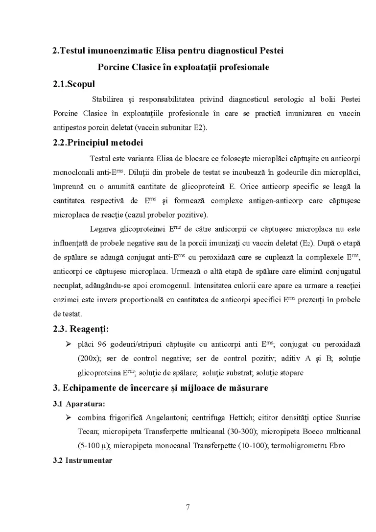 Testul imunoenzimatic Elissa - Referat - Medicină Veterinară #75424 ...