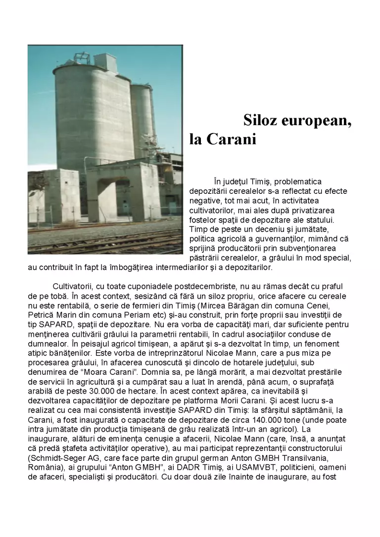 Caiet practică - Moara carani - Referat - Industria Alimentară #80085 ...