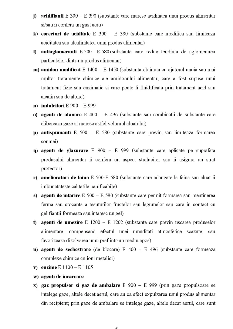 Aditivi alimentari - Referat - Industria Alimentară #8038 | RegieLive