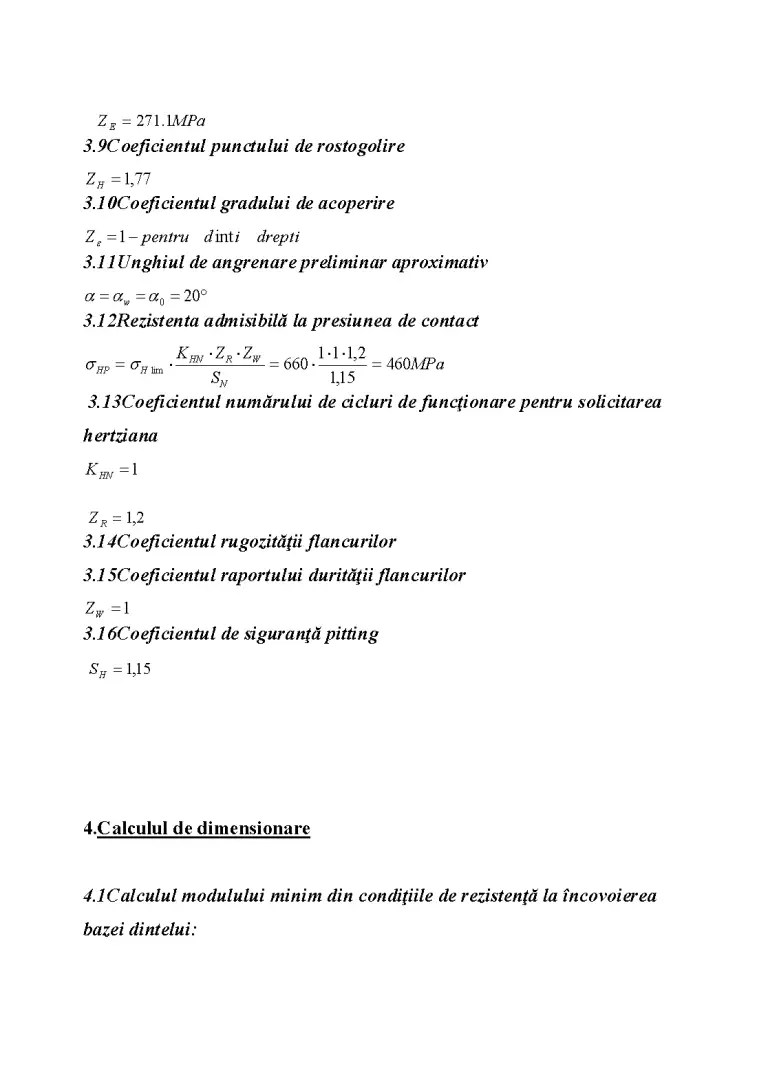 Calculul Melc Roata-Melcata pentru Proiectarea Reductorului de la ...